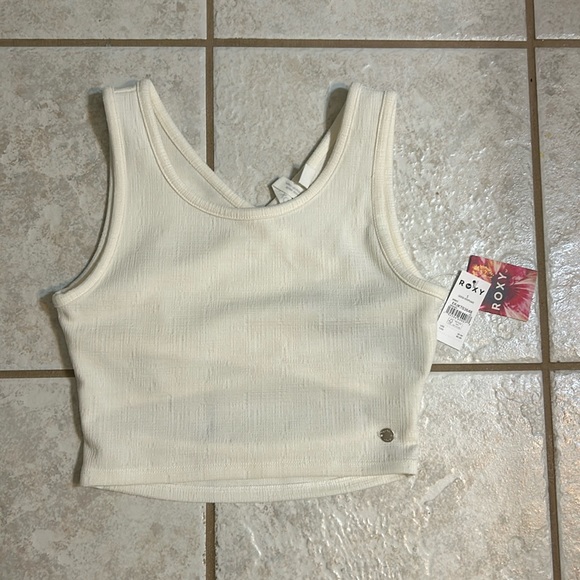 Roxy | Tops | Brand New White Roxy Cross Back Tank Top | Poshmark